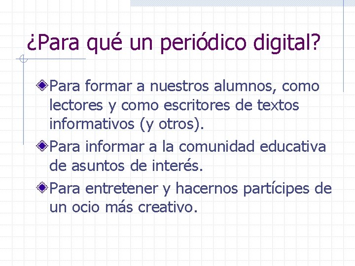 Los textos informativos y los peridicos digitales escolares
