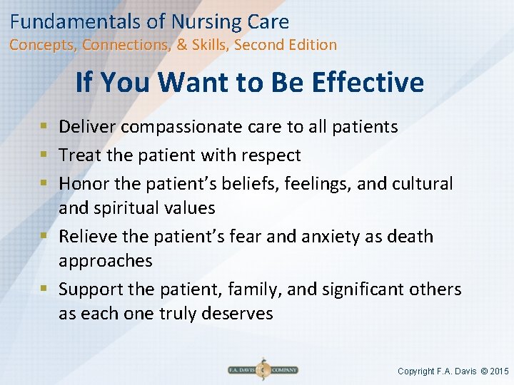 Fundamentals of Nursing Care Concepts Connections Skills Second