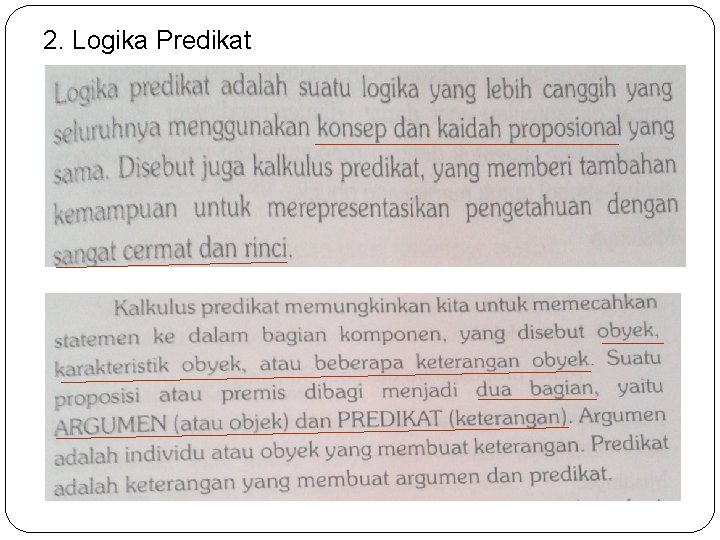 Representasi Pengetahuan Pertemuan 3 Latar Belakang Agar pengetahuan