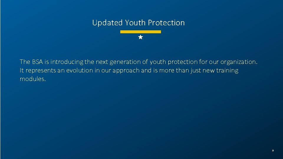 The Boy Scouts of America Updated Youth Protection