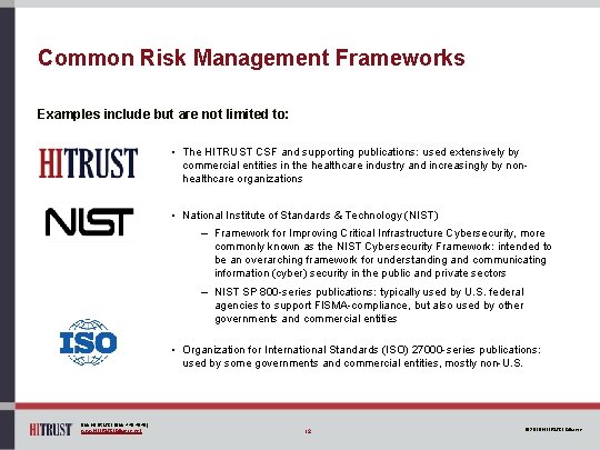 Leveraging HITRUST as Part of Your Risk Management