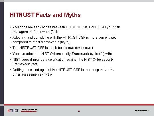 Leveraging HITRUST as Part of Your Risk Management