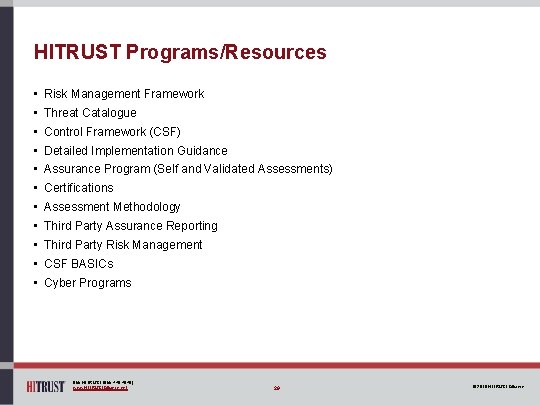 Leveraging HITRUST as Part of Your Risk Management
