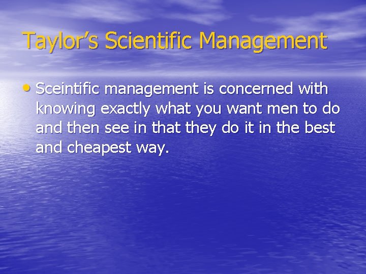 Comparision between Taylor and Fayols principles Taylors Scientific