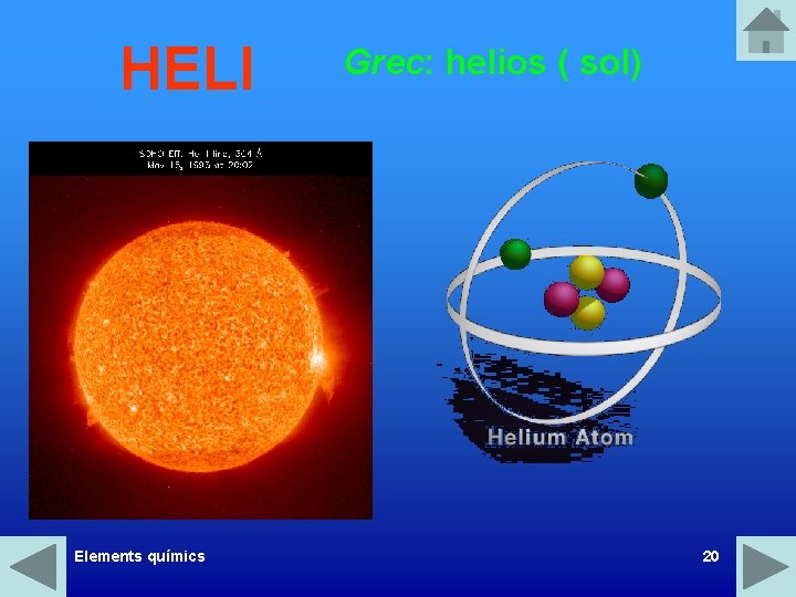 ORIGEN DELS NOMS DELS ELEMENTS Planetes Ceri Heli