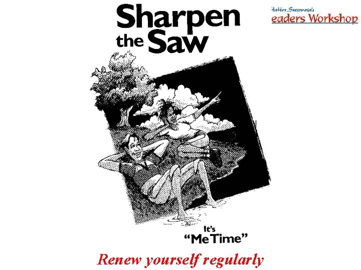 Renew yourself regularly Objective of the Training Prioritize