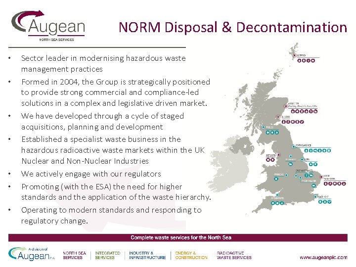 Augean North Sea Services NORM Hazardous Waste Management