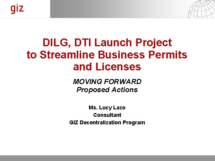 DILG DTI Launch Project to Streamline Business Permits