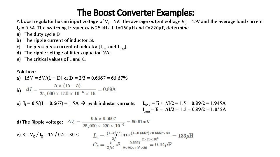 Introduction to DCDC Conversion EE 174 SJSU Tan