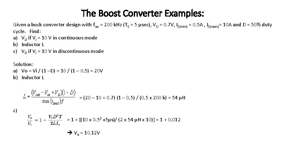 Introduction to DCDC Conversion EE 174 SJSU Tan