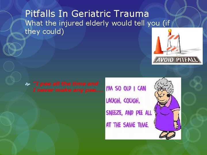 Essentials of Care for the Elderly Trauma Patient