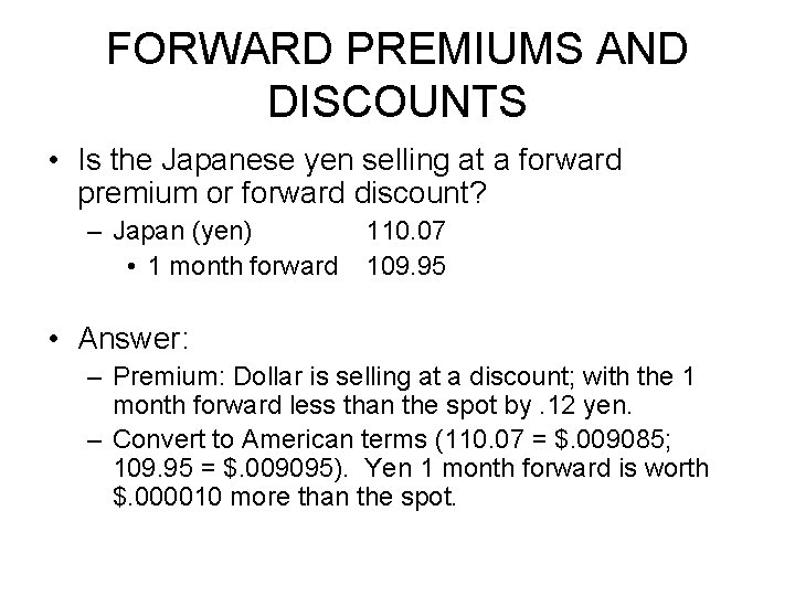 International Finance Chapter 5 Part 1 International Parity