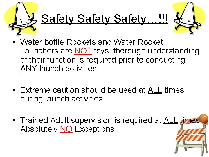 Water Bottle Rocketry A Basic and Refresher Workshop