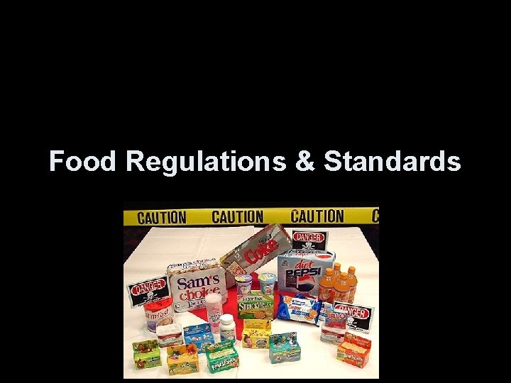 Food Regulations Standards Introduction The legal requirements for