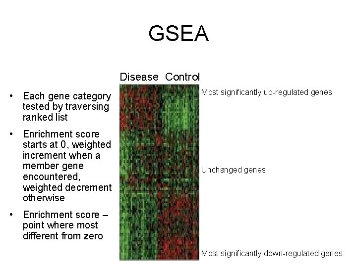 Gene Set Enrichment Analysis GSEA Key Features Ranks