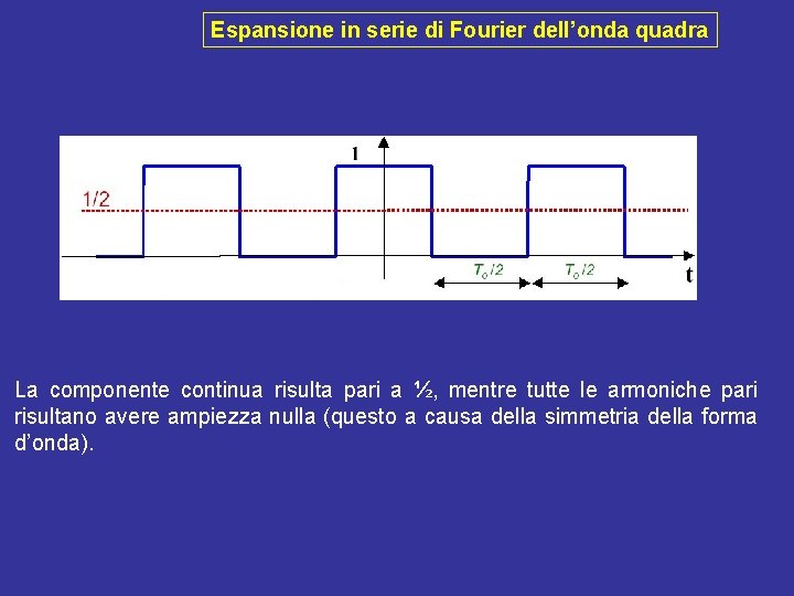 ANALISI DEI SEGNALI Si dice segnale la variazione