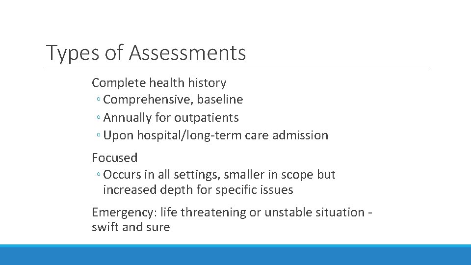 The Nurses Role in Health Assessment Chapter 1