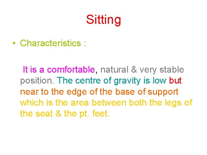 Positions for Starting Exercises Fundamental Derived Positions Fundamental