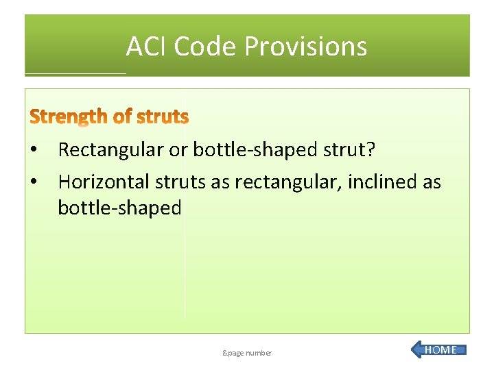 STRUT TIE MODELS STM Module 2 1 Topics