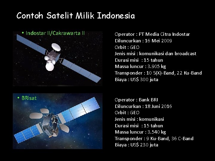 Sistem Komunikasi Satelit 2018 Arsitektur 1 Segmen Angkasa
