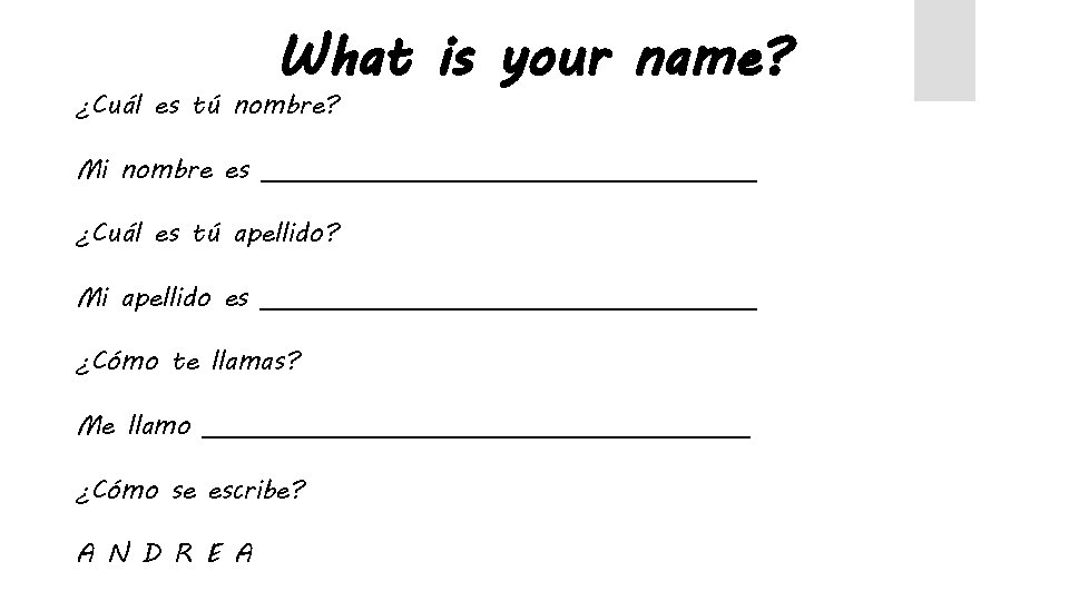 SALUDOS Y DESPEDIDAS GREETINGS AND FAREWELLS 1 Identify