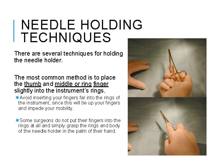 SUTURING Animal Science SUTURES Sutures are used to