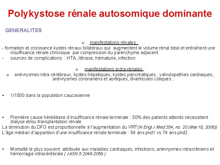 MALADIES KYSTIQUES RENALES Marine VanTriempont et Mlanie Hanoy