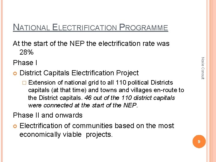ELECTRICITY ACCESS PROGRESS IN GHANA Clement G Abavana
