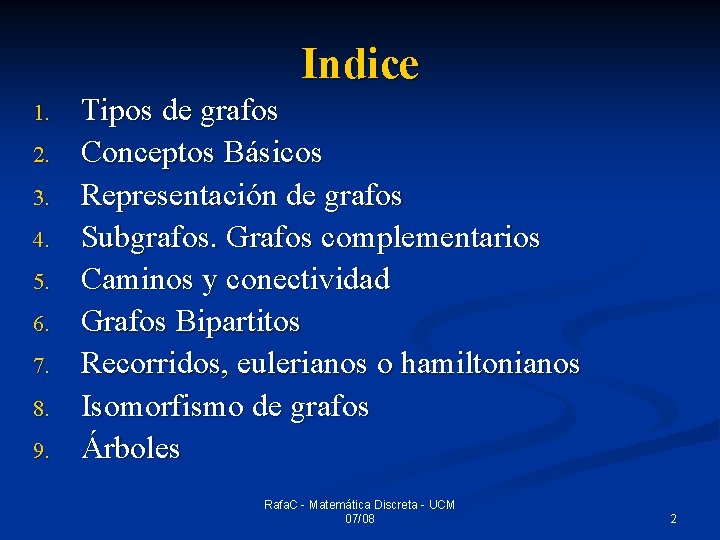 Tema 5 Grafos Rafa C Matemtica Discreta UCM