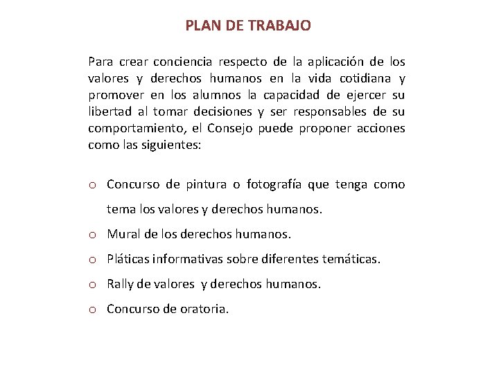 PROGRAMA DE VALORES POR UNA CONVIVIENCIA ESCOLAR ARMNICA