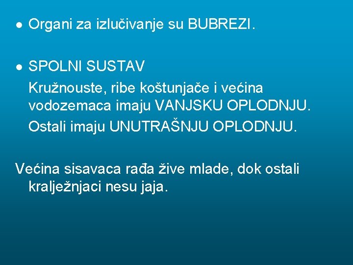 Kraljenjaci Vertebrata Sistematska podjela ivotinja 1 2 3