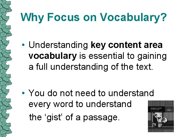 Effective Vocabulary Instruction for Dynamic Teachers in the