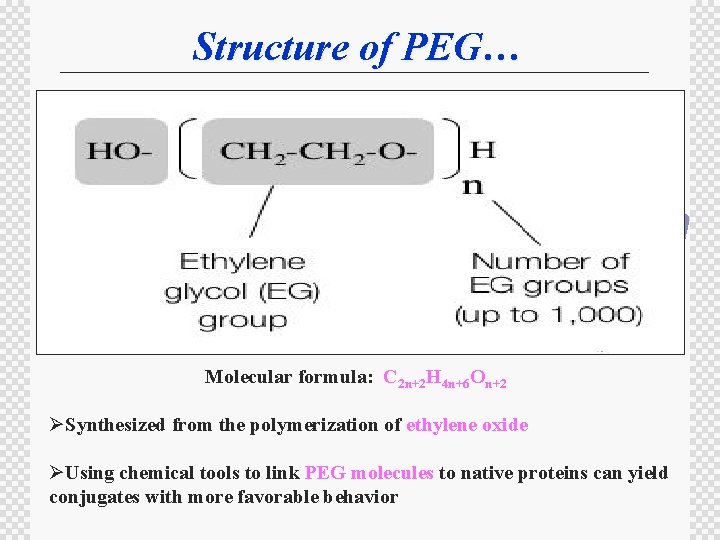 PEGylation Technique and scope of its Applications in