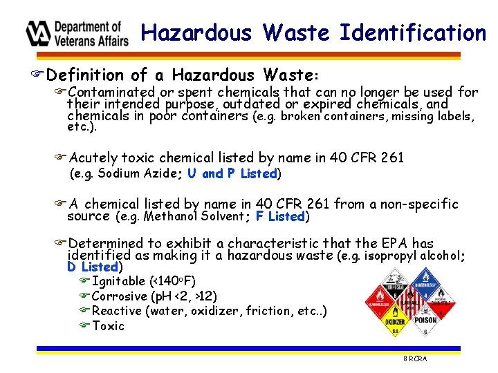 Providence VAMC Hazardous Waste Management Program Research Lab