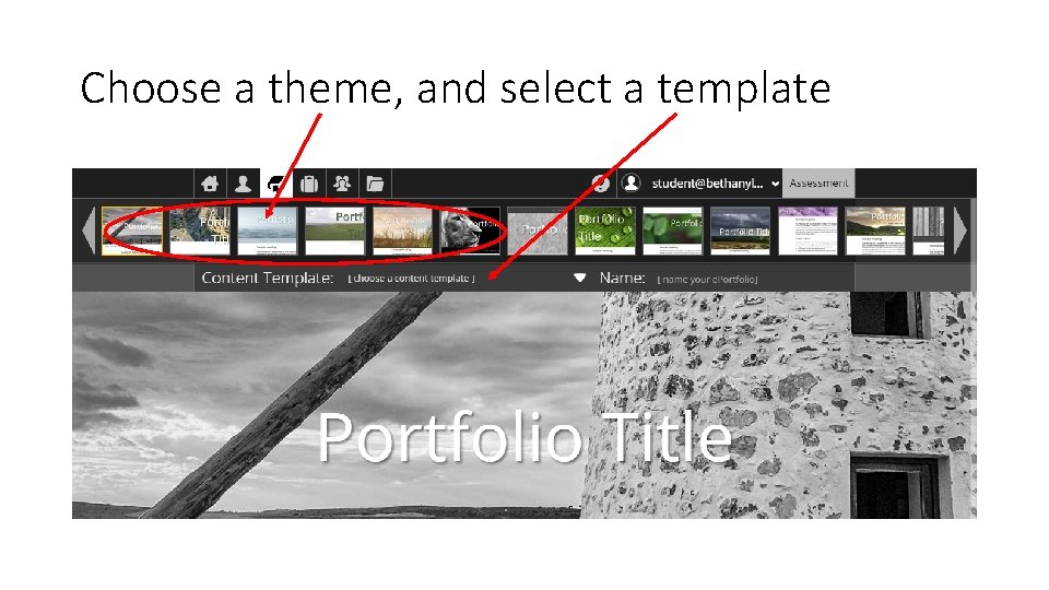 How to develop a presentation portfolio in Foliotek