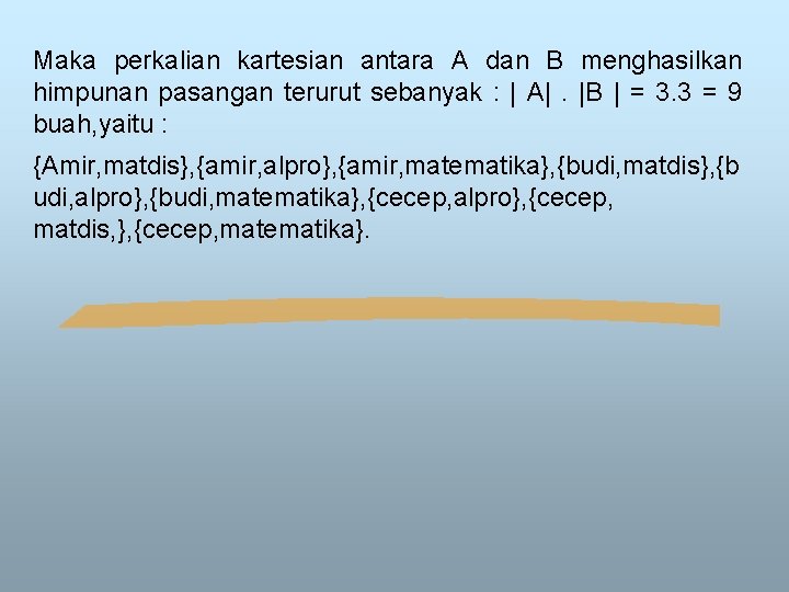 MATEMATIKA DISKRIT MATRIKS RELASI DAN FUNGSI Defni Hubungan