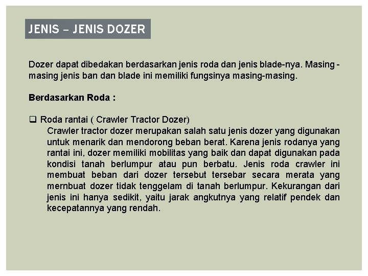 DOZER GALIH WULANDARI SUBAGYO S T M T
