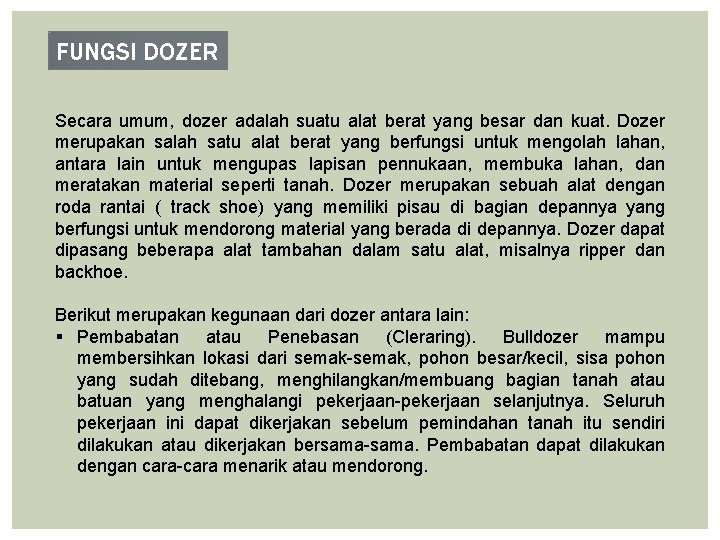 DOZER GALIH WULANDARI SUBAGYO S T M T