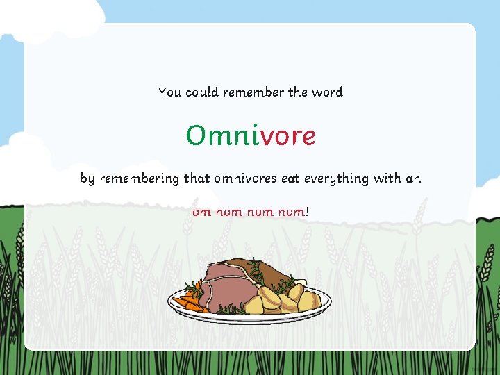 LO To identify and name animals that are