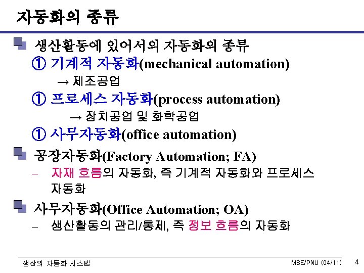 Automation 1 Toolization 2 Mechanization 1760 1 Automation