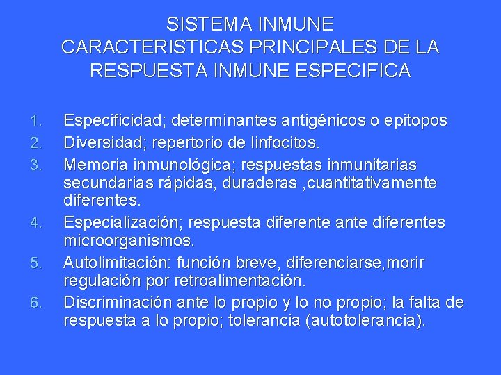 SISTEMA INMUNE SISTEMA INMUNE Inmunidad latina inmunitas exencin