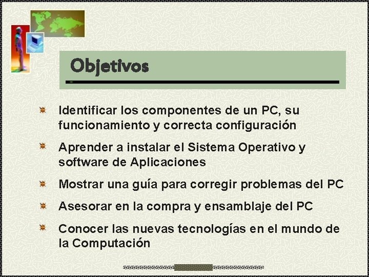 Mantenimiento y Reparacin de Computadoras Polticas Horario Lunes