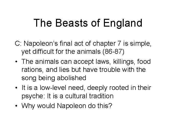 Animal Farm George Orwell Chapter 1 All of