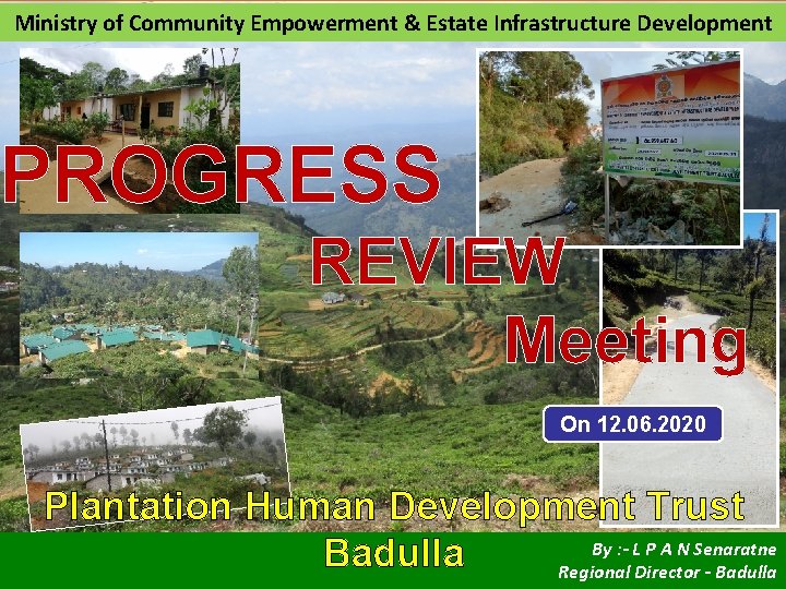 Ministry of Community Empowerment Estate Infrastructure Development ...