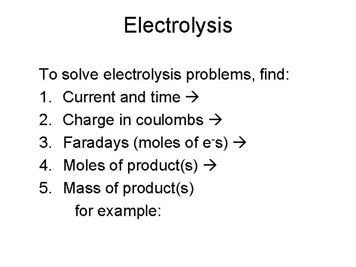 Electrochemistry Two broad areas Galvanic Cells Rechargeable batteries