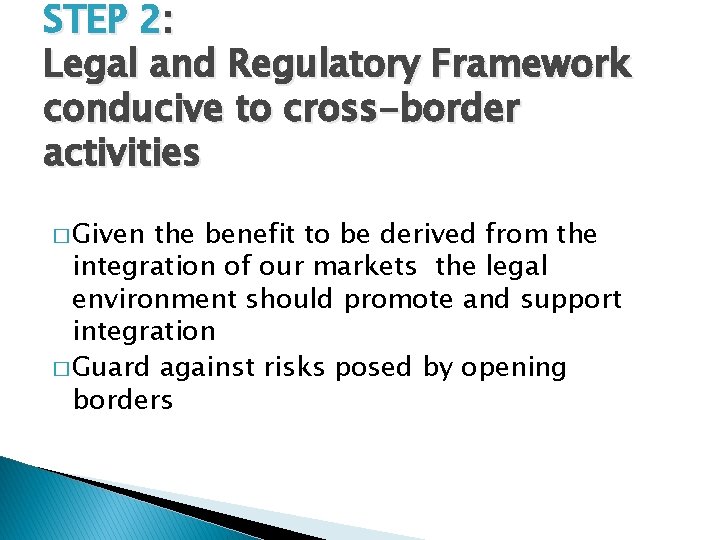 An Overview of Regional Legal Structures Customs and