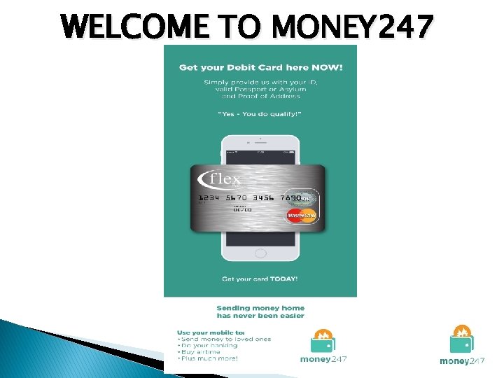 WELCOME TO MONEY 247 WELCOME TO THE FUTURE