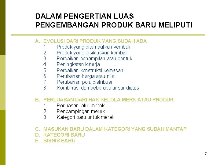 DIVERSIFIKASI DAN PENGEMBANGAN PRODUK PERAIRAN 1 DIVERSIFIKASI PRODUK