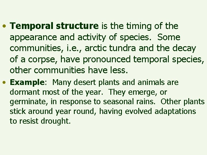 Community Ecology Briones School What is a community