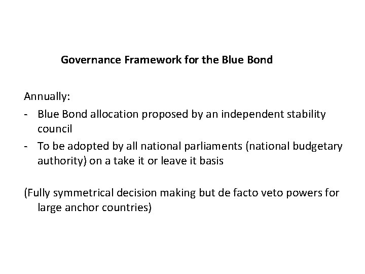 The Blue Bond Proposal Jacques Delpla and Jakob